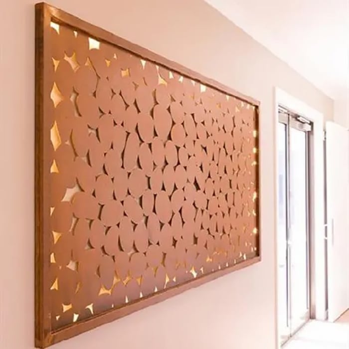Screen Fence In Metal Laser Cut Custom With Light - Keweitrading