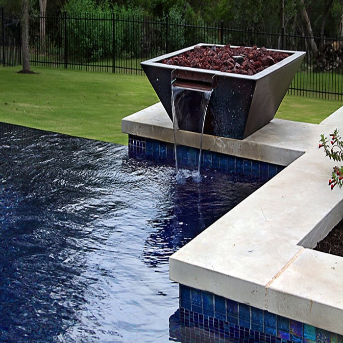 Fire Water Feature | Fire Water Fountain For Outdoor Pool - Keweitrading